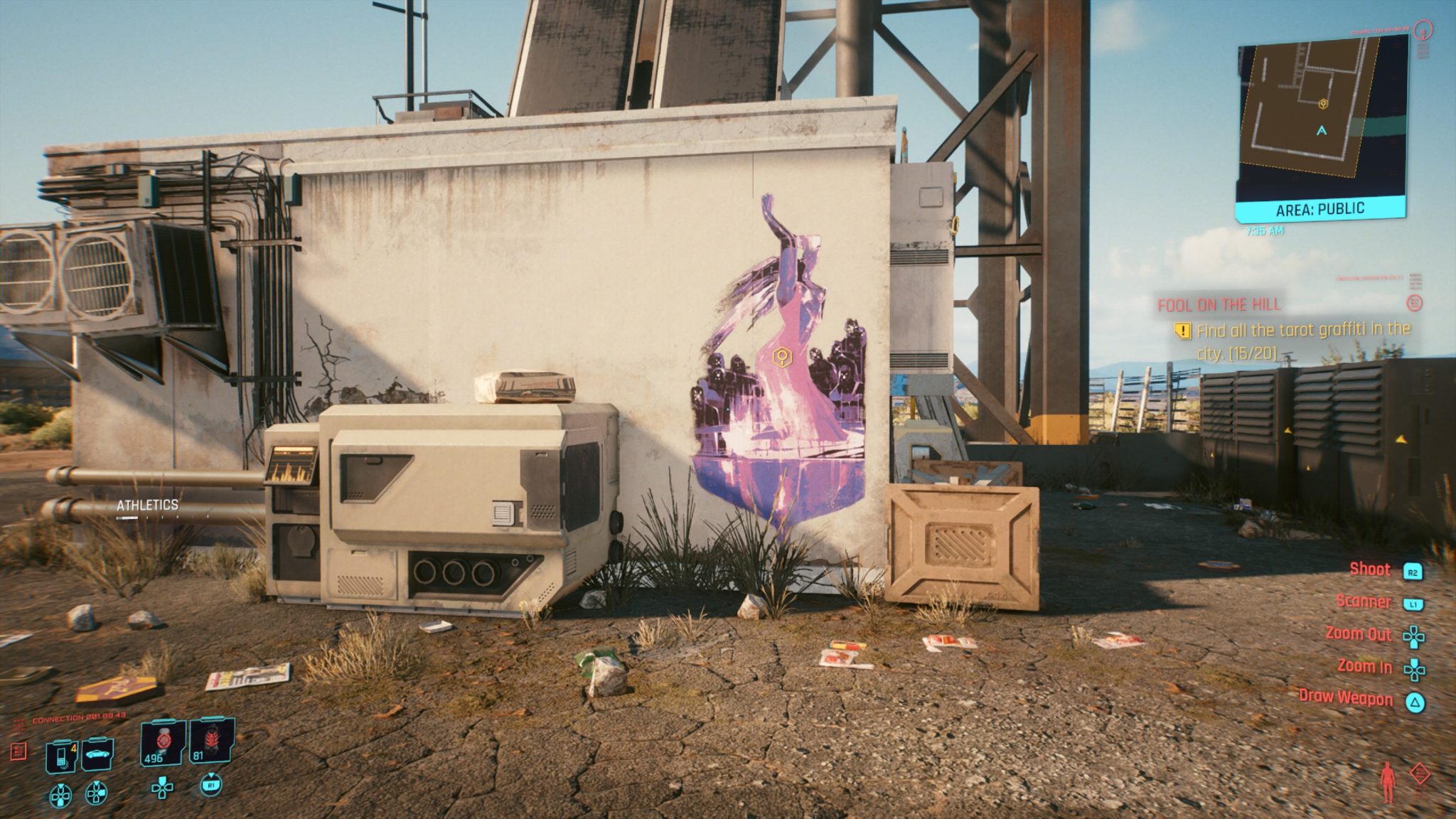 Cyberpunk 2077 - Tarot Graffiti Locations - NightlyGamingBinge