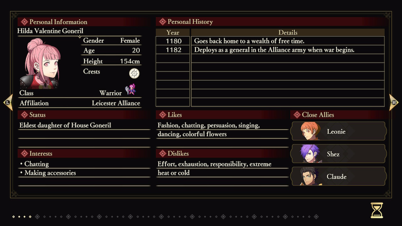 Fire Emblem Warriors: Three Houses – Hilda Gifts - NightlyGamingBinge