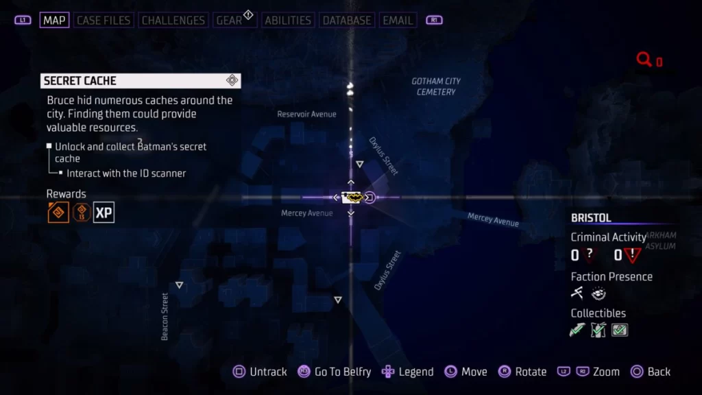 Gotham Knights – Side Activity: Secret Cache Locations