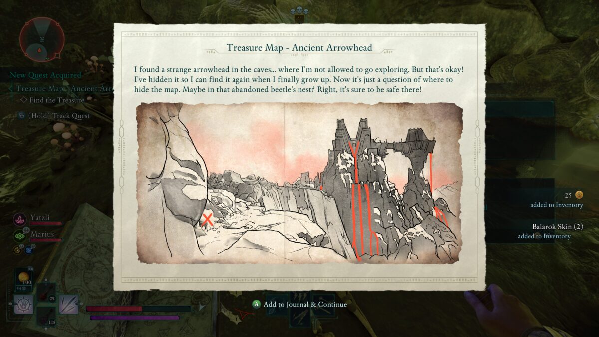 Ancient Arrowhead Treasure Map | Avowed