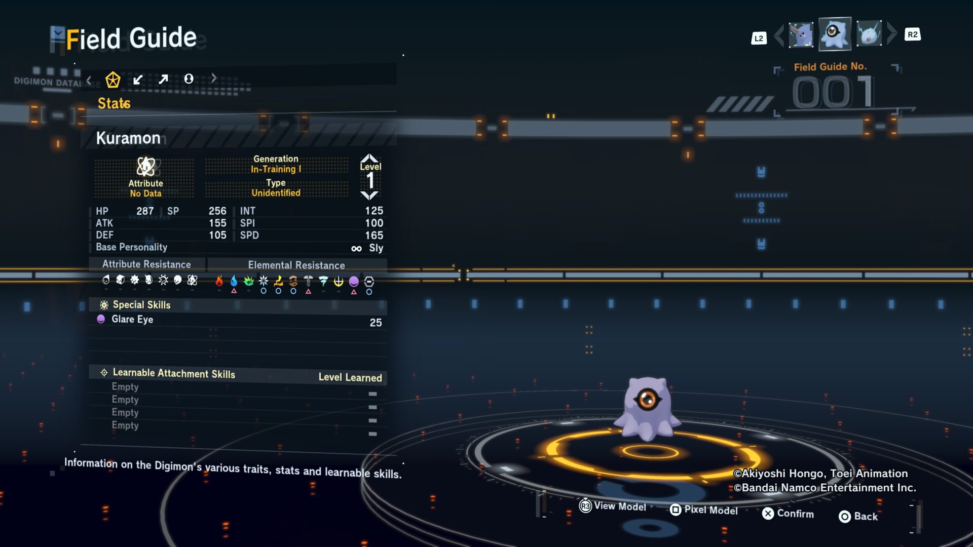 Kuramon Field Guide – Digimon Story Time Stranger