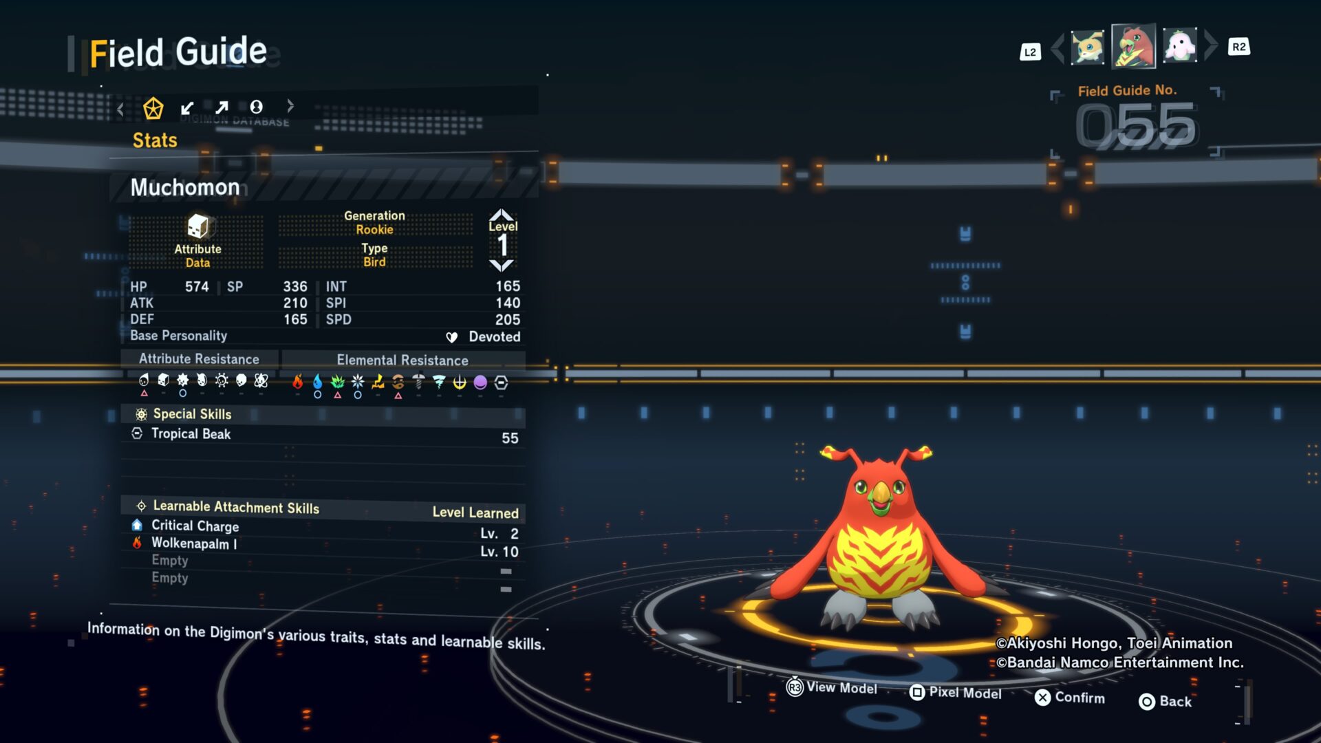 Muchomon Field Guide – Digimon Story Time Stranger