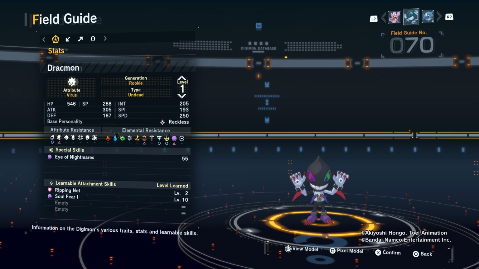 Dracmon Field Guide – Digimon Story Time Stranger